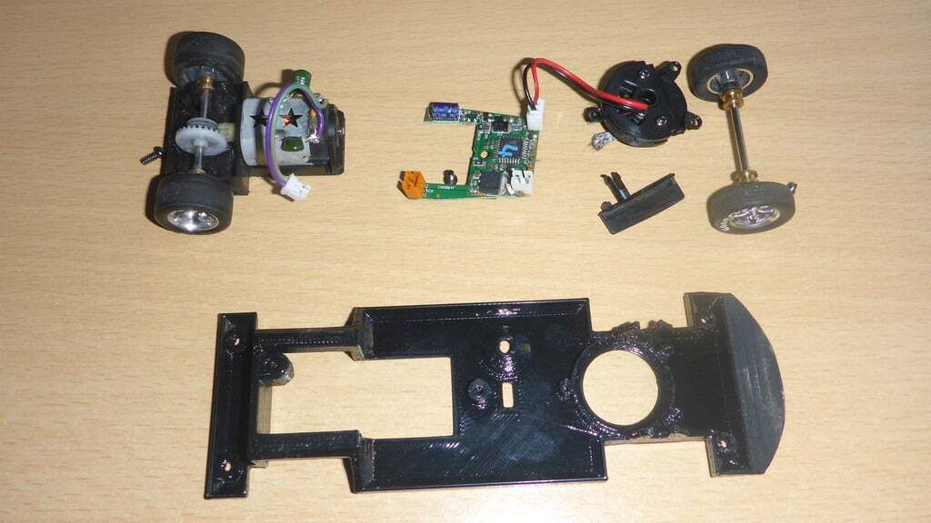 Free STL file Slot car chassis: DeathProof・3D print design to download ...