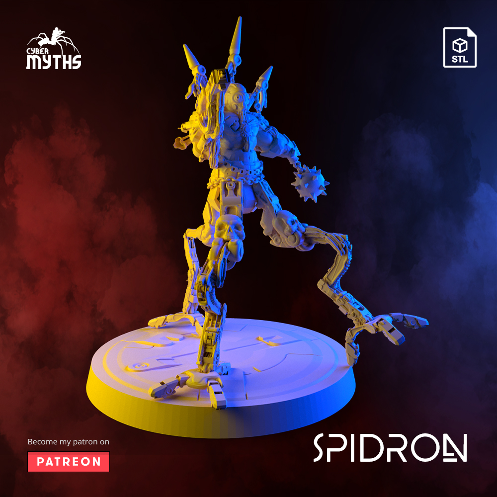 3D file Spidron Cyber Myths・3D printing model to download・Cults