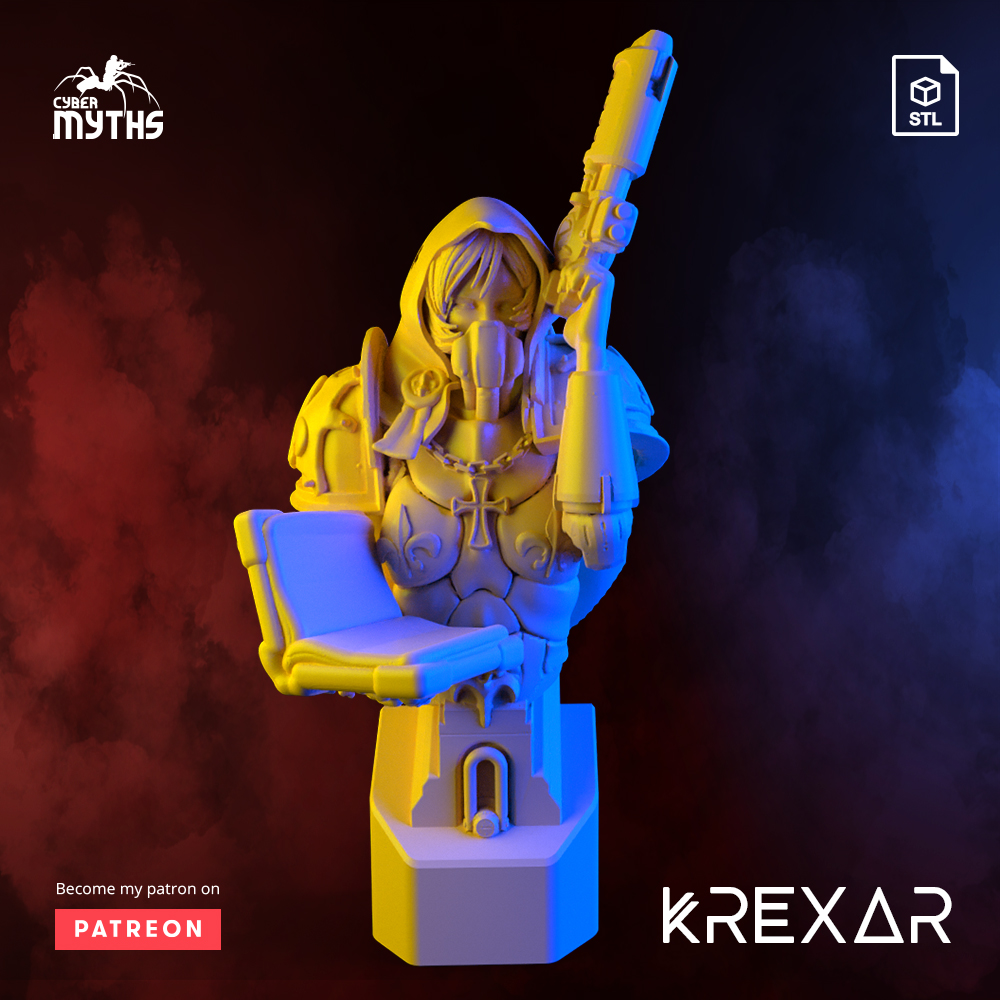 Fichier 3D Krexar brise les cyber-mythes ⚔・Design à télécharger et à imprimer en 3D・Cults