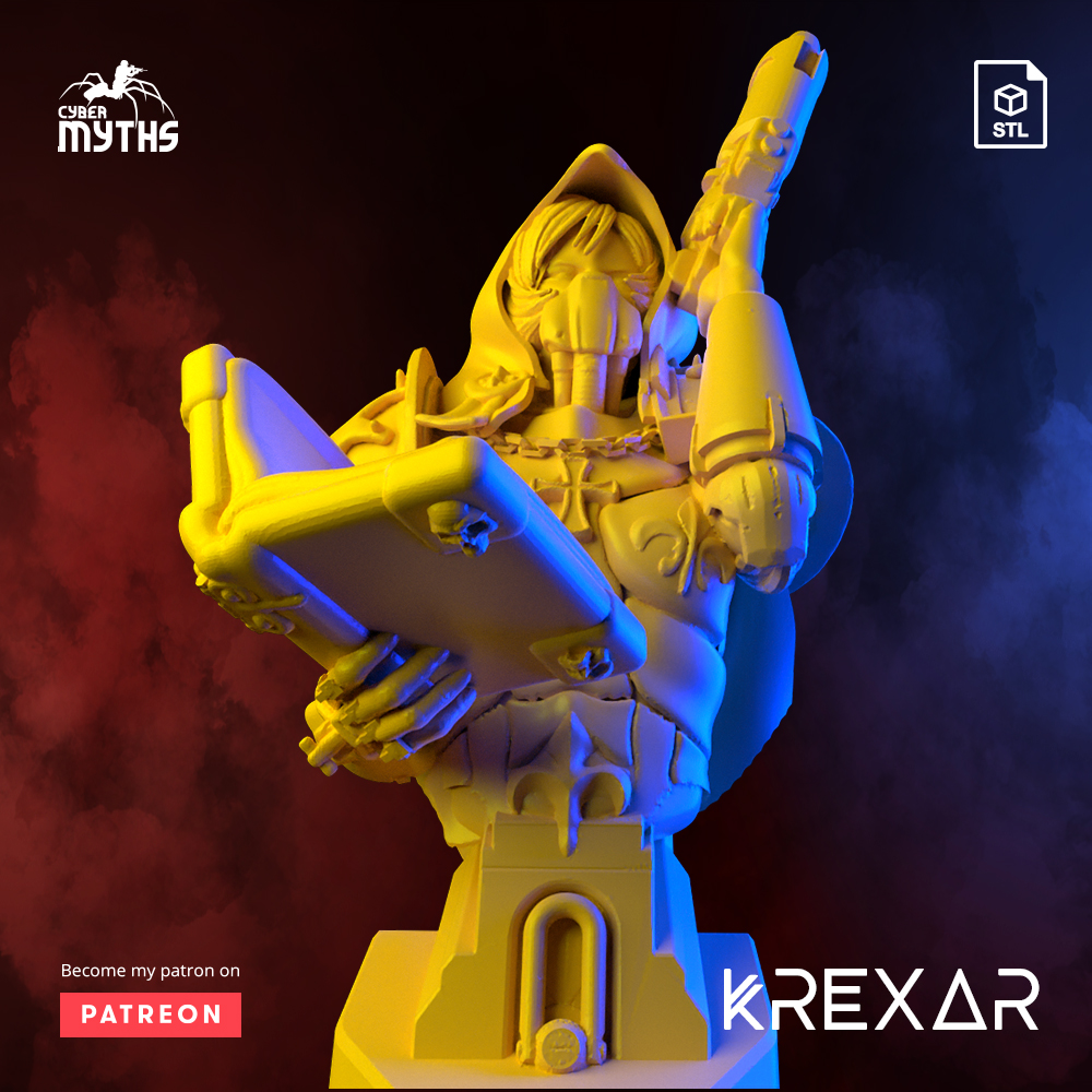 Fichier 3D Krexar brise les cyber-mythes ⚔・Design à télécharger et à imprimer en 3D・Cults