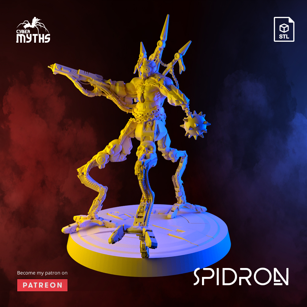 3D file Spidron Cyber Myths・3D printing model to download・Cults