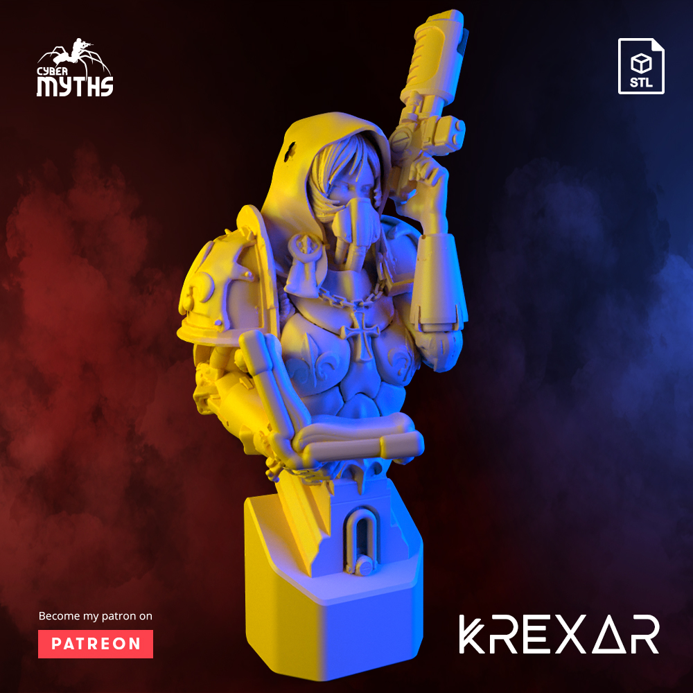 Fichier 3D Krexar brise les cyber-mythes ⚔・Design à télécharger et à imprimer en 3D・Cults