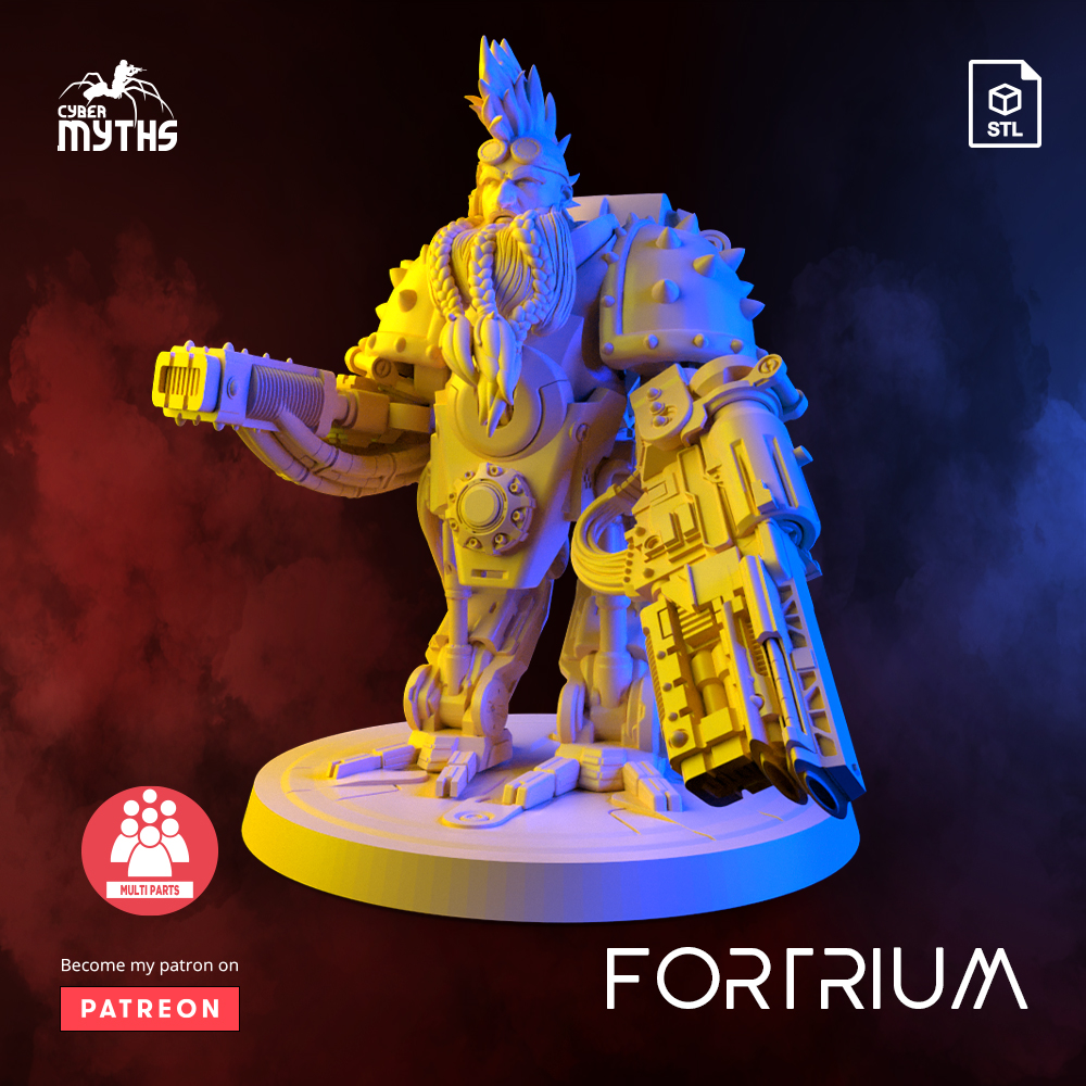 3D file Fortrium Dwrarf Multiparts Cyber Myths・3D printing idea to ...