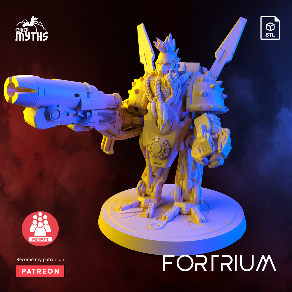 3D file Fortrium Dwrarf Multiparts Cyber Myths・3D printing idea to ...