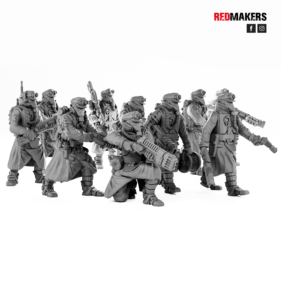 3D file Death Squad Engineers of the Imperial Force 🔨・3D printing ...