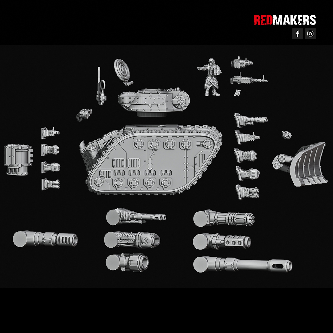 3D file Legendary Battle Tank - Imperial Force 🪖・3D printing template ...