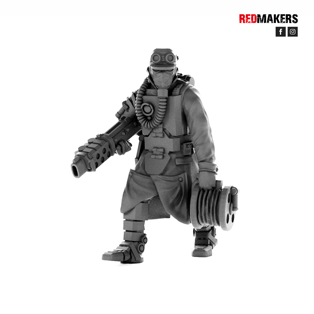 3D file Death Squad Engineers of the Imperial Force 🔨・3D printing ...