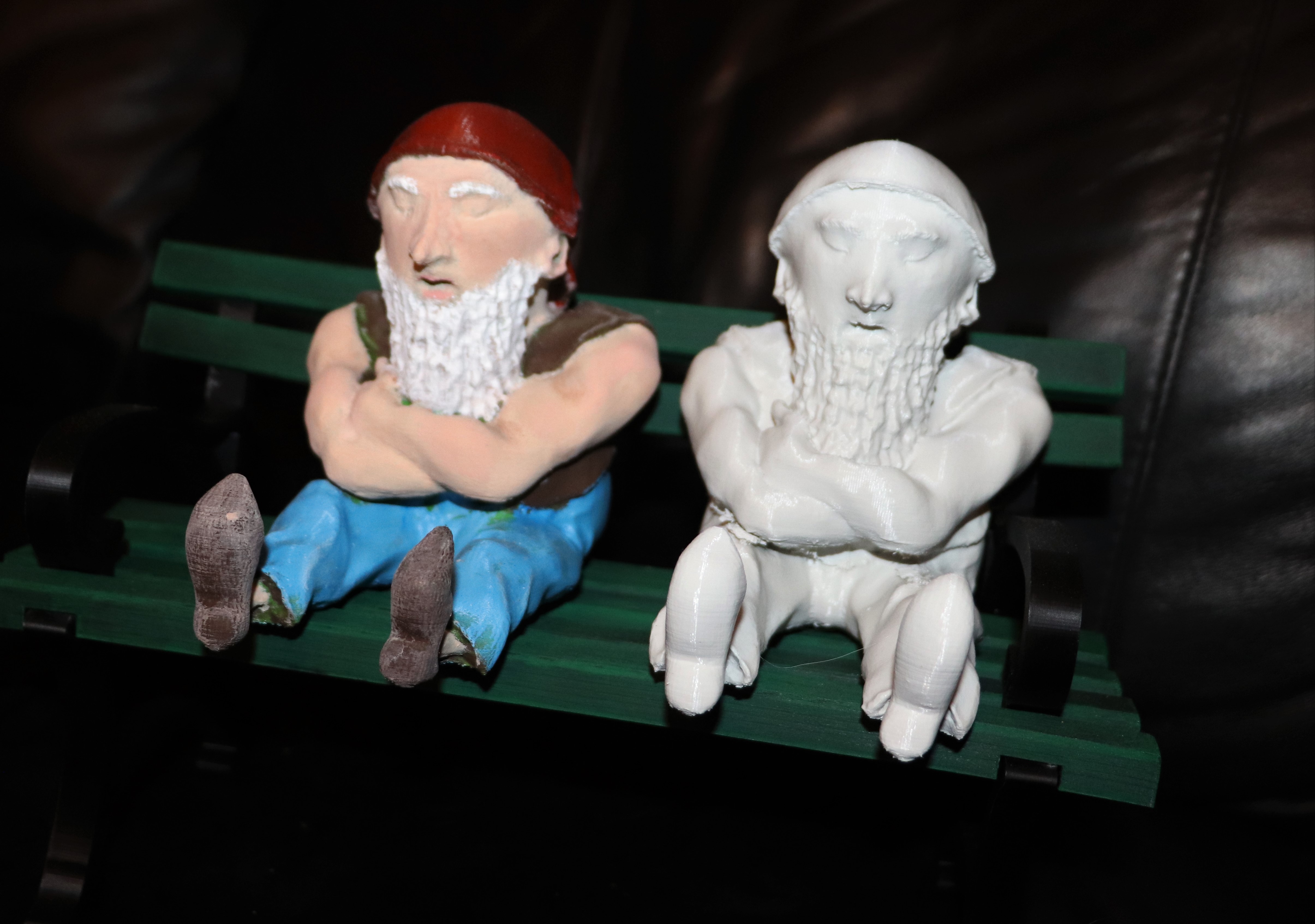 STL file Garden gnome taking a nap・3D printing idea to download・Cults
