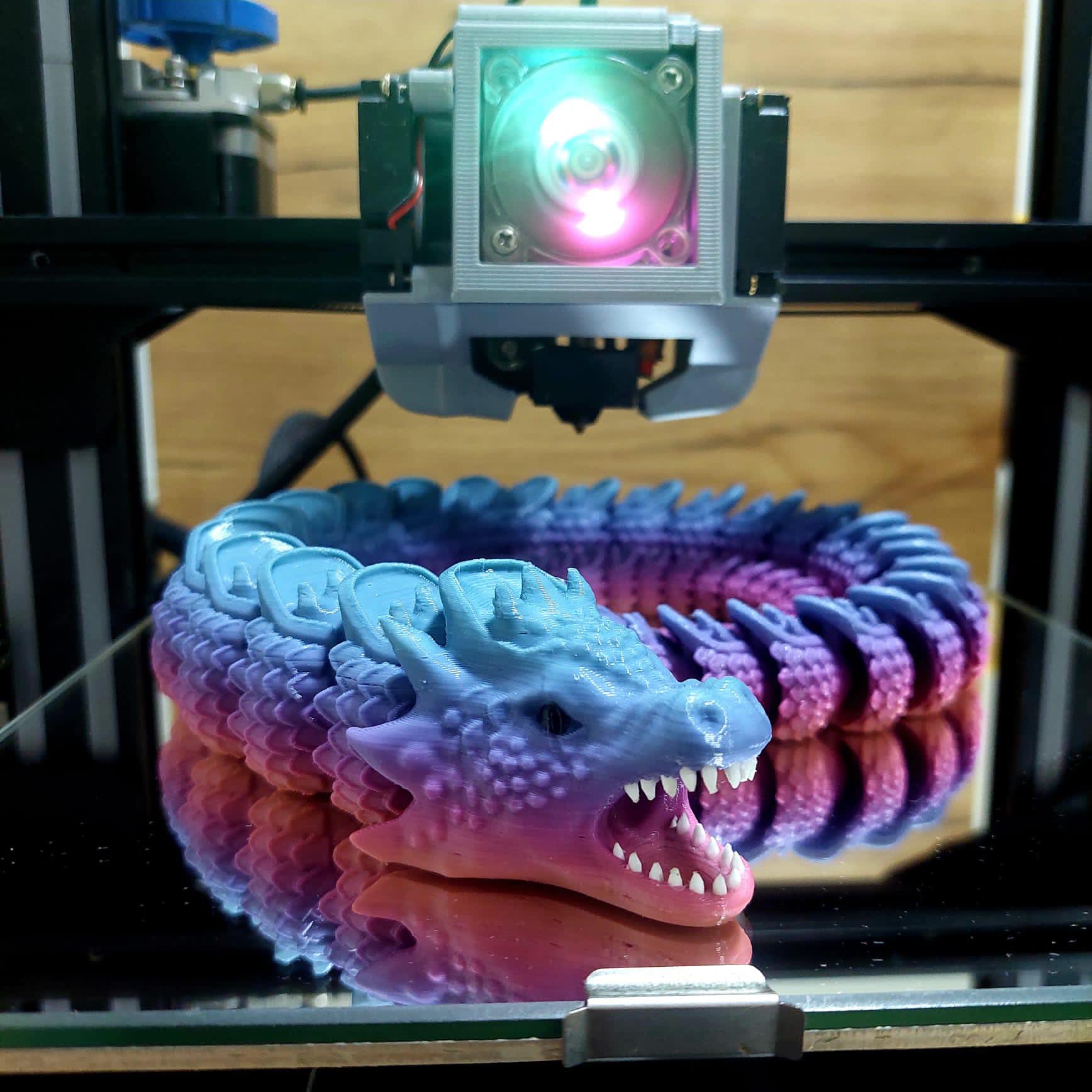 STL file Articulated sea serpent Jormungandr・Model to download and 3D ...