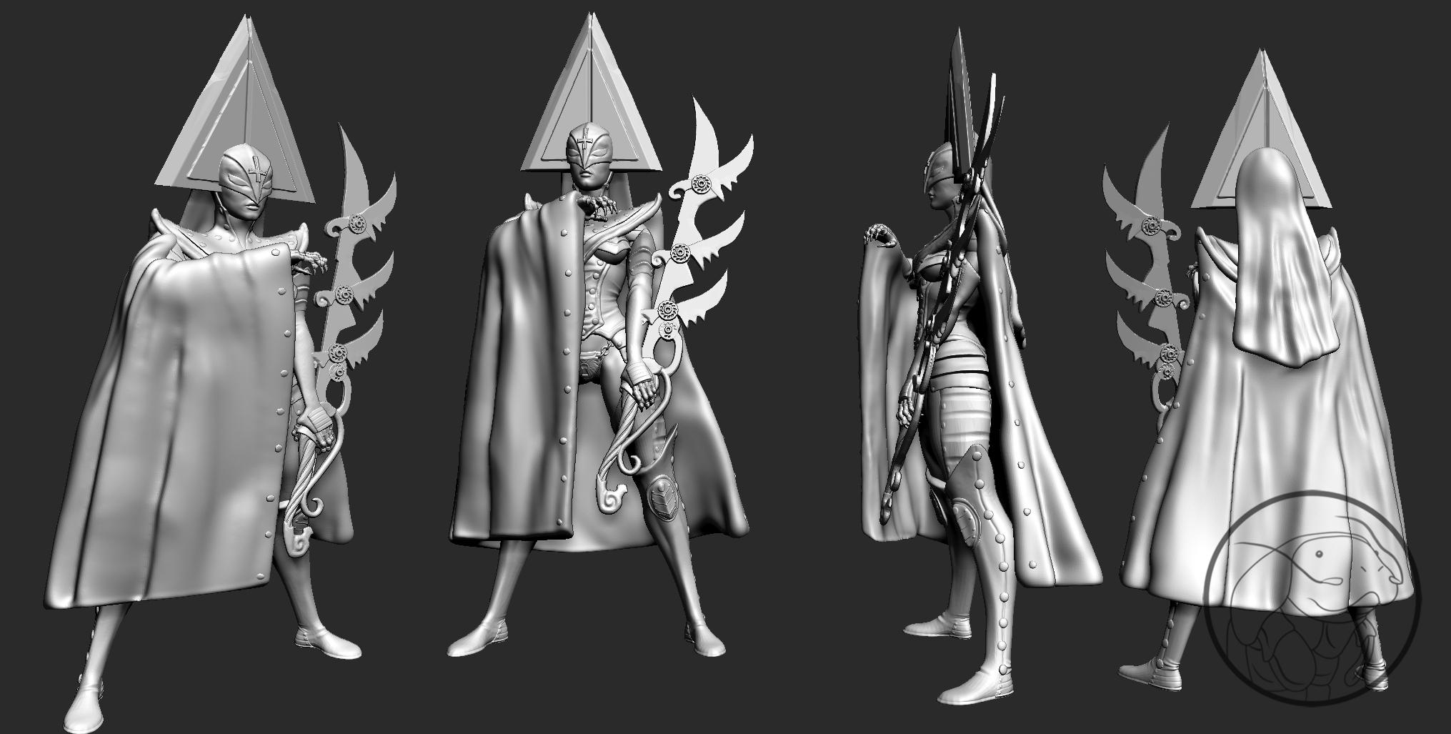 STL file Desacralised saints - nun (REQUIEM VAMPIRE KNIGHT)・3D ...
