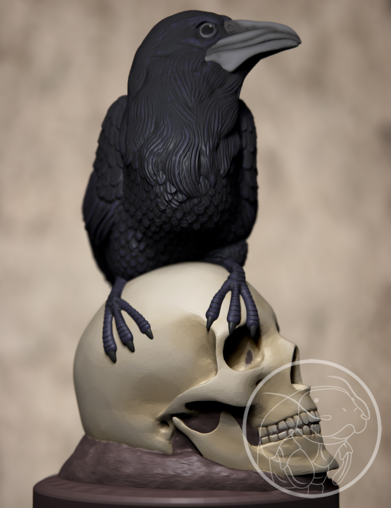 Free STL file Raven 🐦・3D printer design to download・Cults