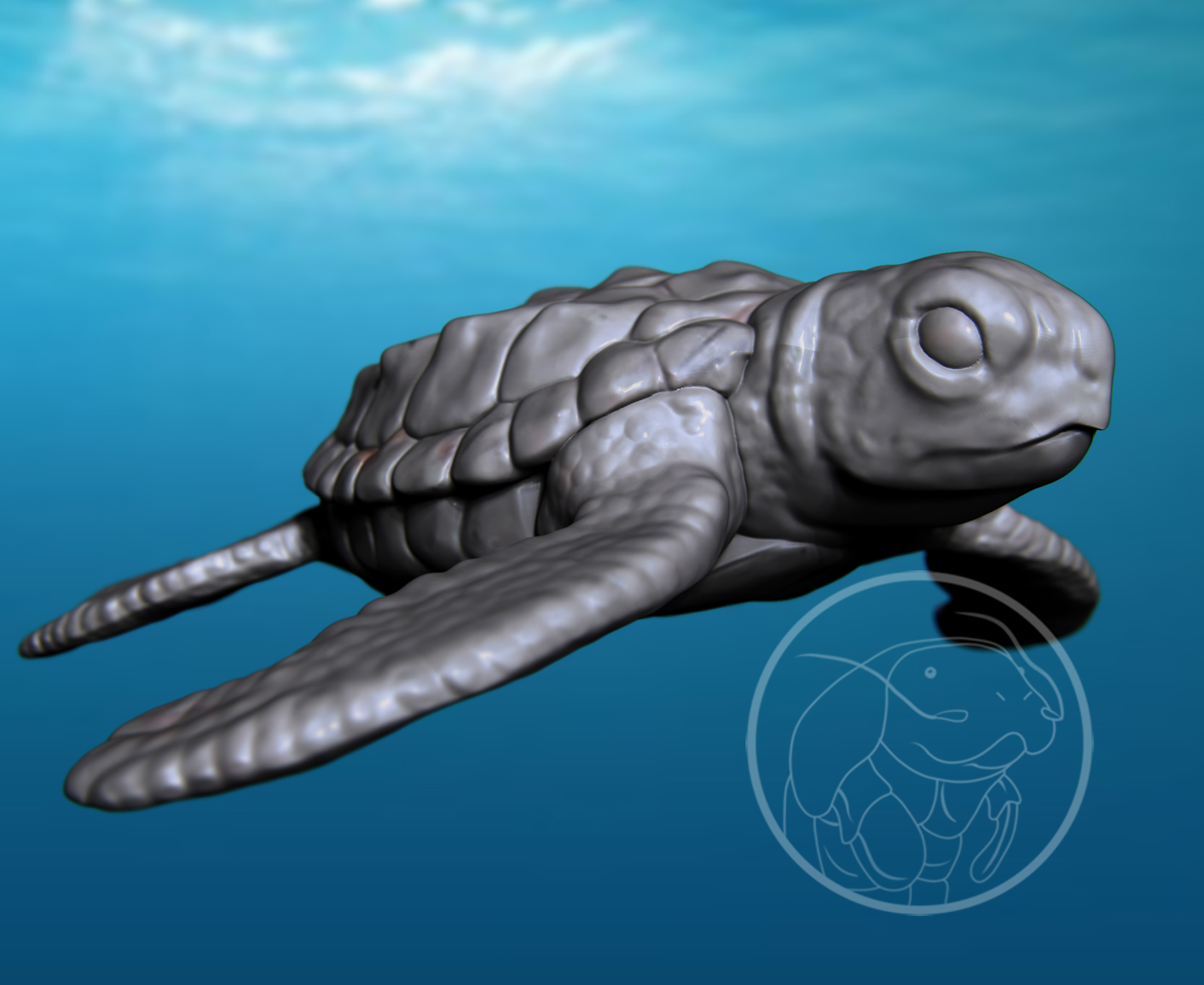 Free STL file Sea Turtle 🐢・3D printing model to download・Cults