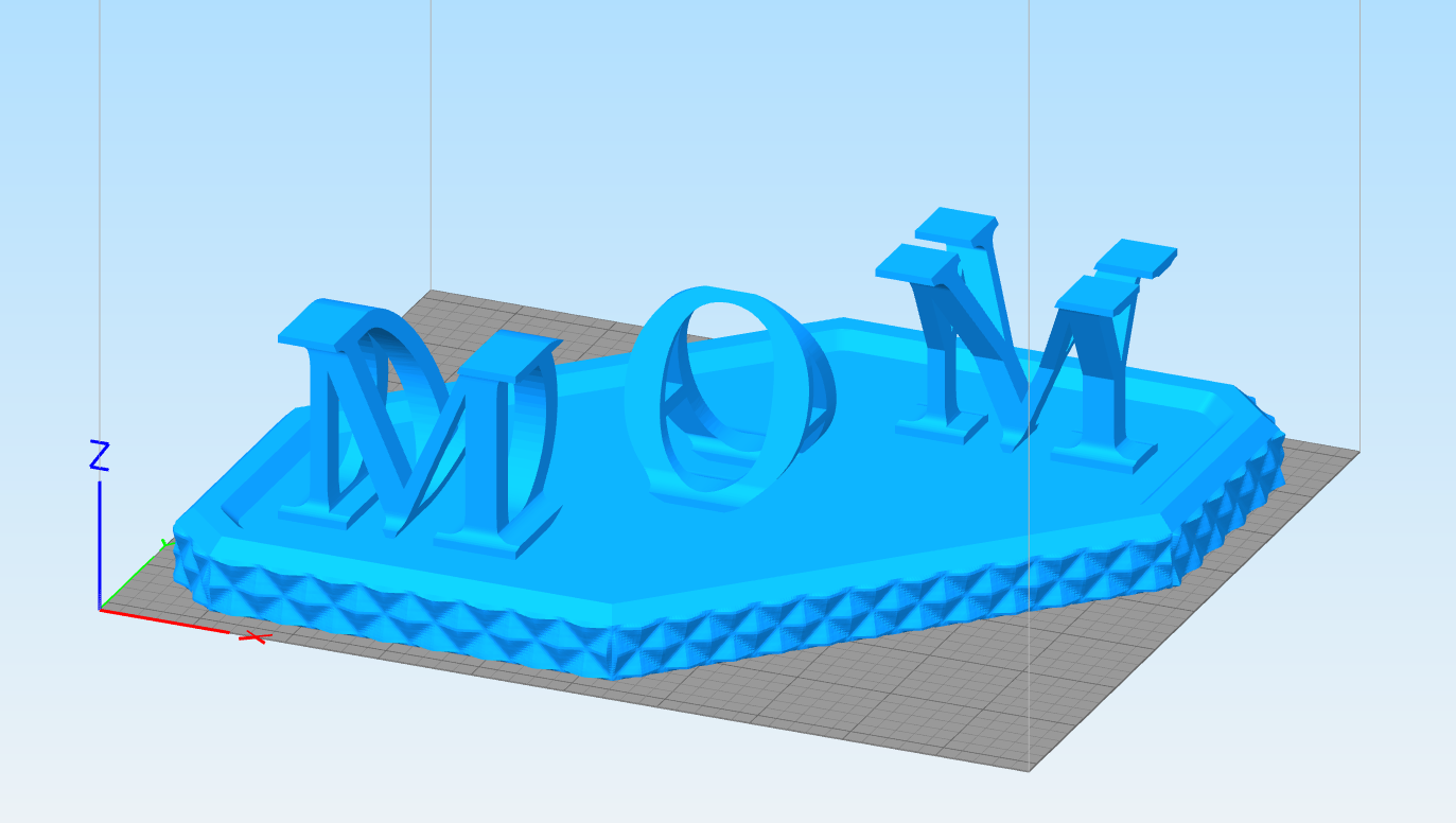 STL file MOM DAY 3D Text・3D printer model to download・Cults