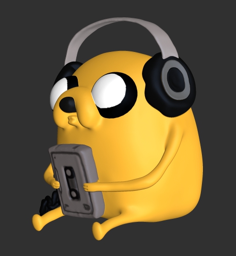 3D file JAKE LISTENING TO MUSIC/JAKE SAD・3D printable model to download ...