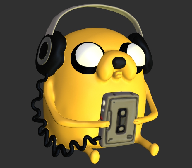 3D file JAKE LISTENING TO MUSIC/JAKE SAD・3D printable model to download ...