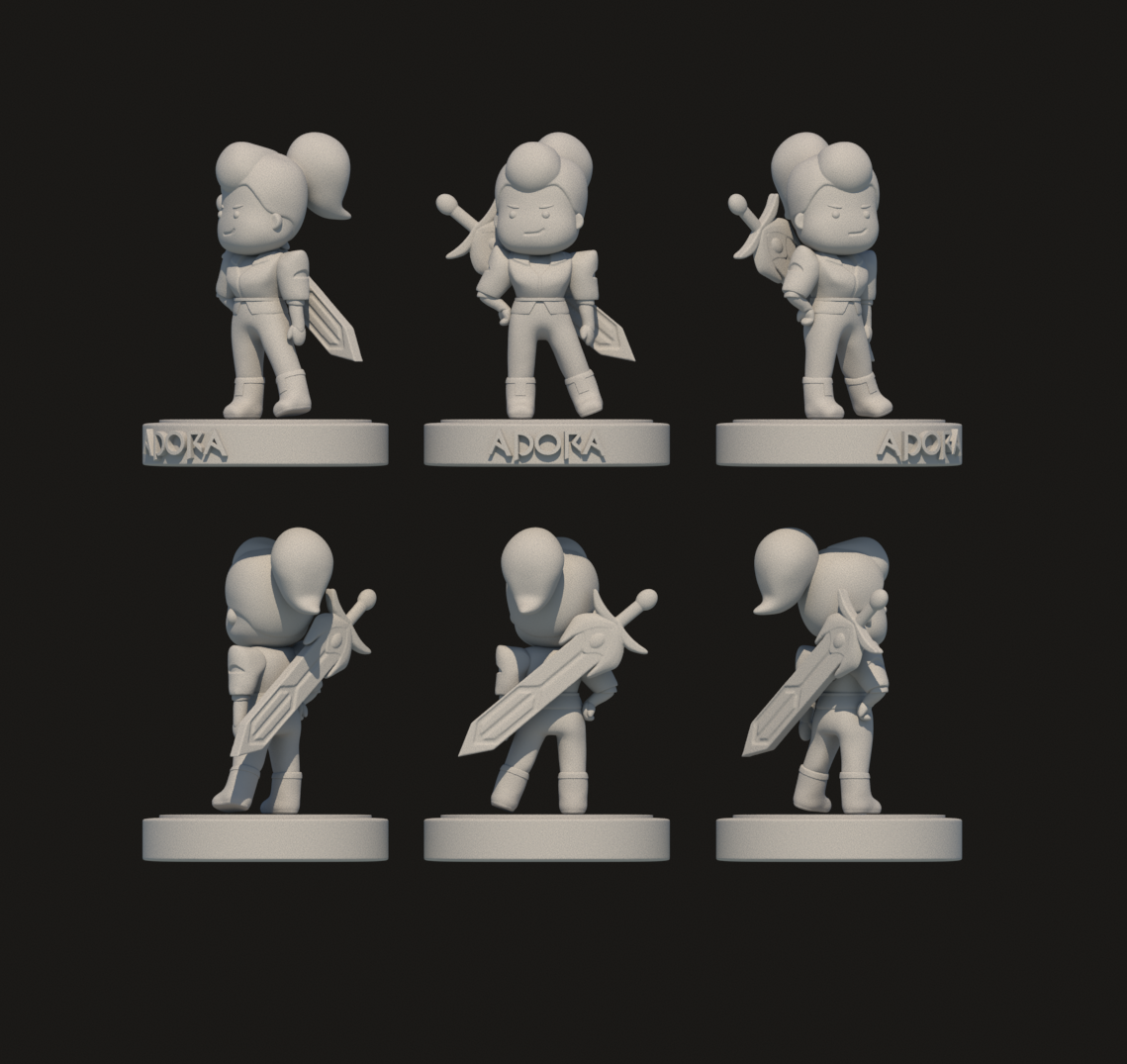 STL file Adora miniature (She-ra 2018)・3D printable model to download・Cults