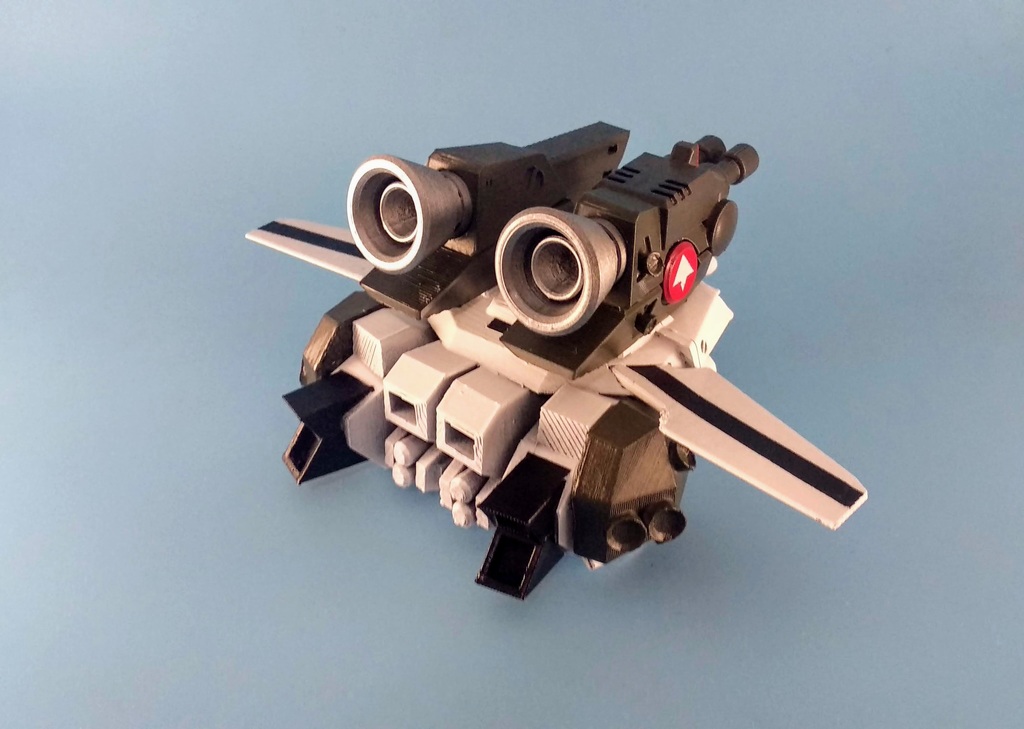 Free STL file VF-1 Super Valkyrie Macross (Super Deformed)・3D printable ...