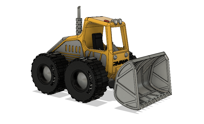 Free STL file Yellow Bulldozer with Movements・Design to download and 3D print・Cults