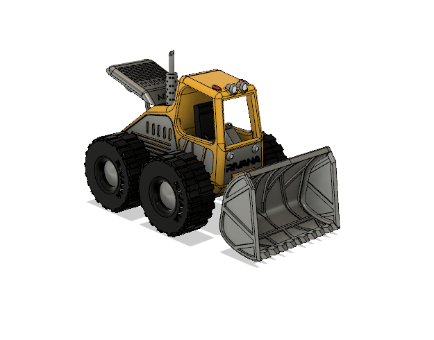 Free STL file Yellow Bulldozer with Movements Version 2 🚜・3D printer ...