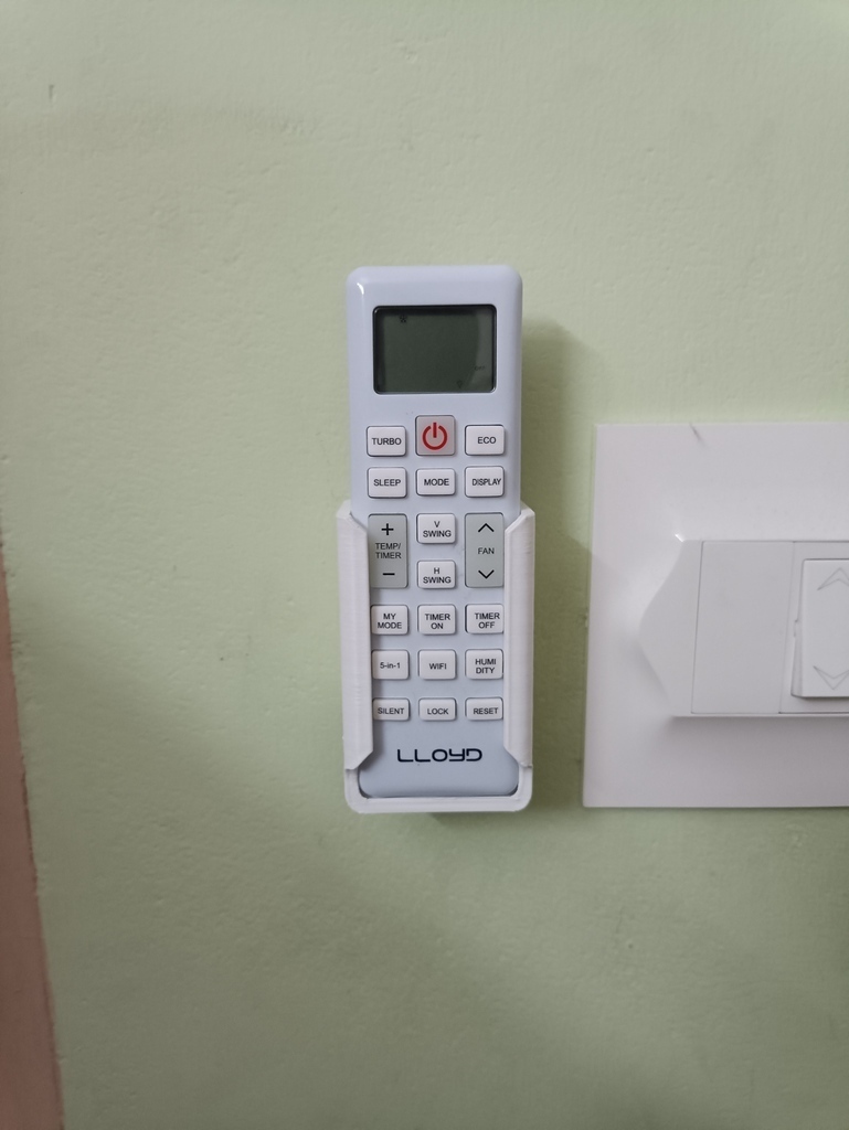 Free 3D file LLYOD AC remote Wall holder/mount 🧹・3D printer design to ...