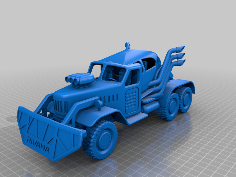Archivo 3D gratuito Yellow Zil War Rig - Parte 1 Cabina/Primer Mover ...
