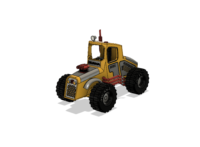 Free STL file Yellow Monster Truck with Movements・3D printer model to ...