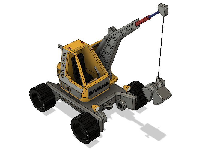 Free STL file Yellow Pickup Crane with Movements 🏗️・Model to download ...
