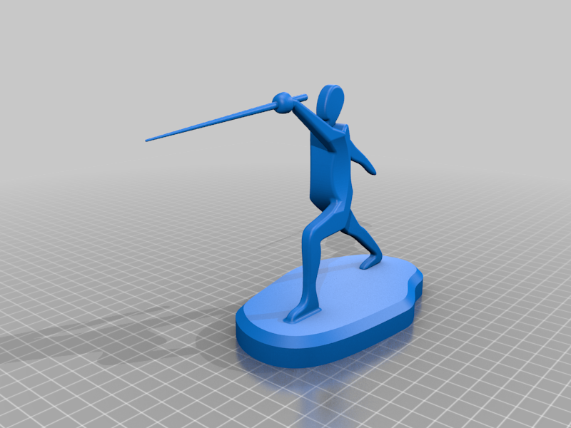 Free 3D file Fencing Athlete Minimalist Square・3D printer design to ...