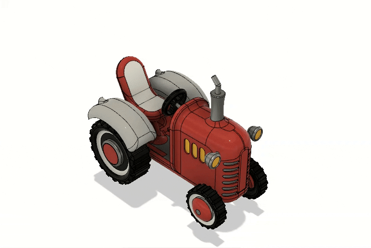 Free STL file Candy Tractor with Movements・3D printer design to ...