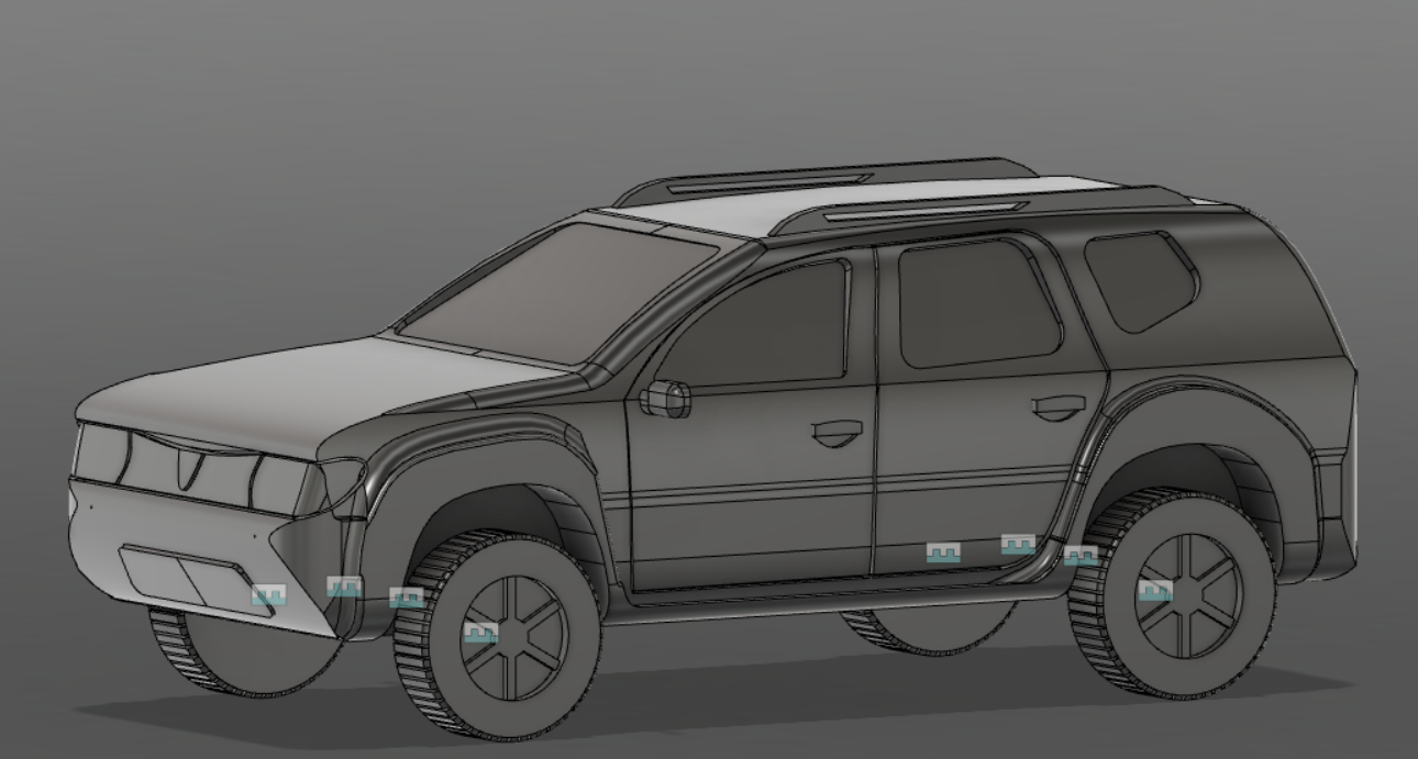 STL file SUV car 28mm・Model to download and 3D print・Cults