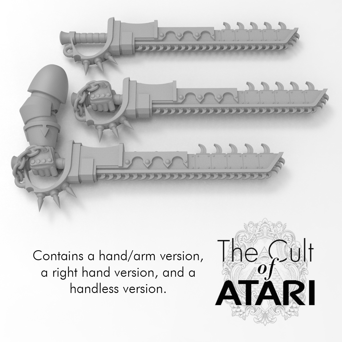 STL file Chaos Space Marines Chainsword・3D printer model to download・Cults