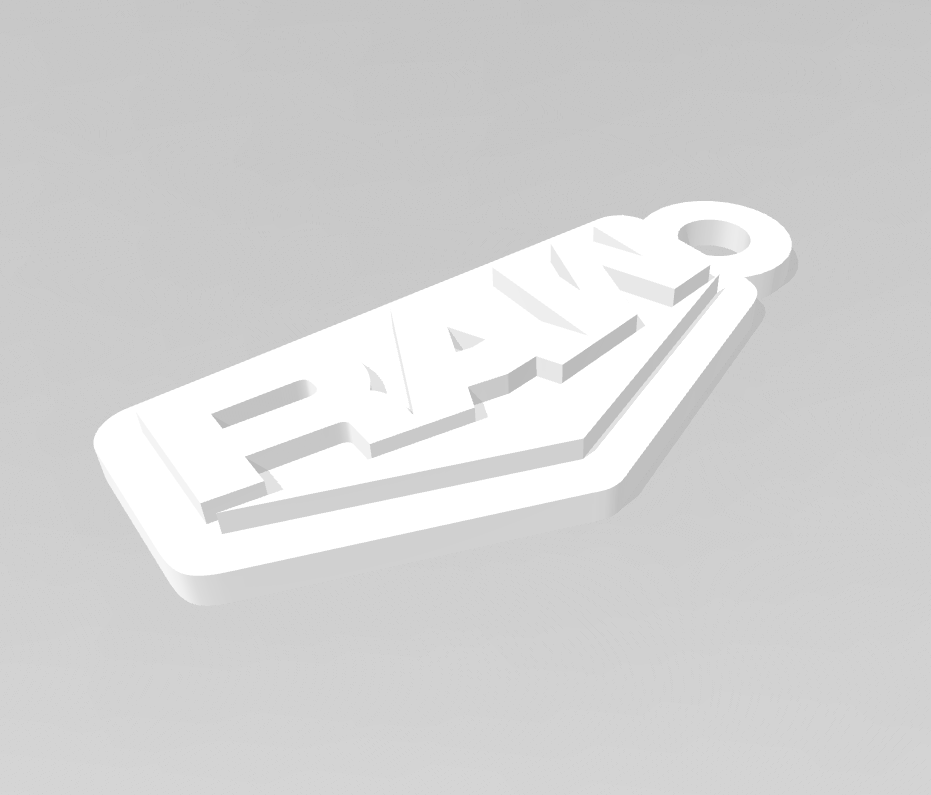 STL file WWE Raw keychain・3D printing idea to download・Cults