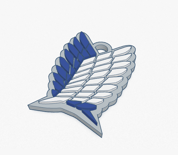 STL file Exploration Body Keychain (shingeki no kyojin)・Model to ...