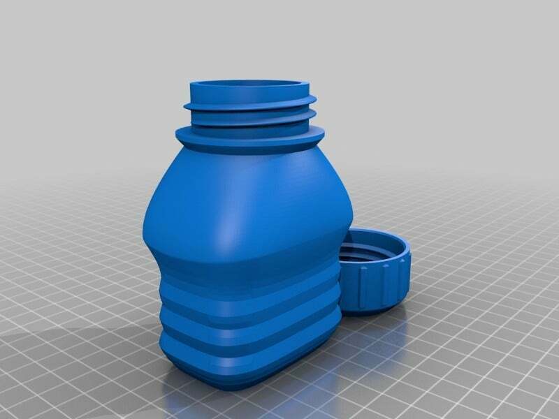 Free STL file Bottle and Screw Cap 9 🍾・3D print design to download・Cults