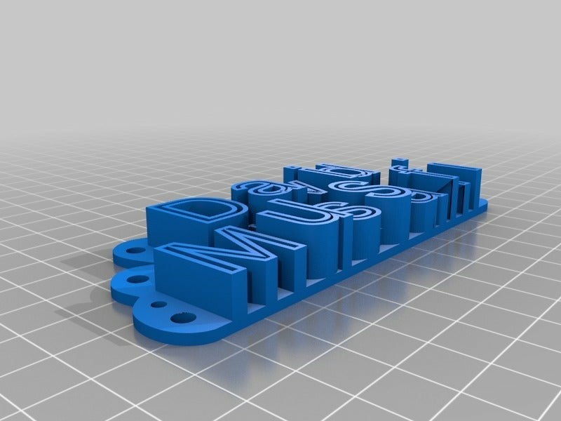 Archivo STL gratis Cartel de la puerta de David・Diseño por impresión en ...