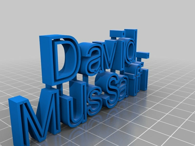 Archivo STL gratis Cartel de la puerta de David・Diseño por impresión en ...