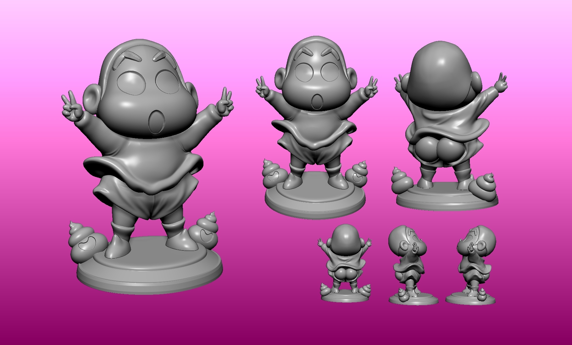 STL file SHIN CHAN JOYOYO - Fan Art - 🎨・3D printer model to download・Cults