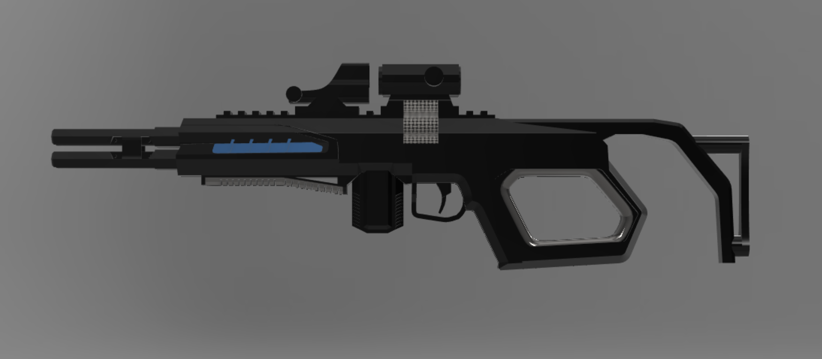 Free OBJ file Futuristic Rifle 🔫・3D printing template to download・Cults