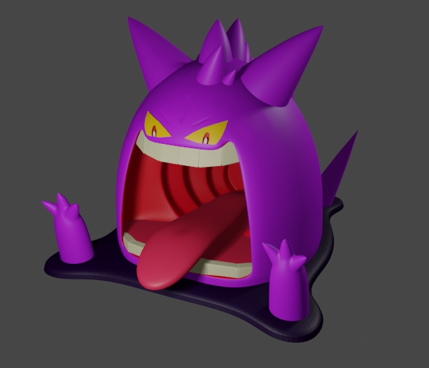 3D-Datei Gengar Gigamax・3D-druckbares Modell zum Herunterladen・Cults