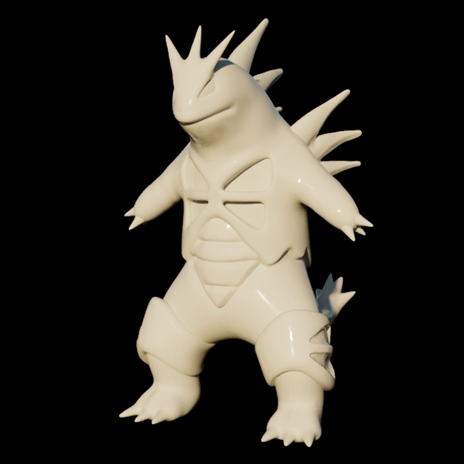 Free STL file Tyranitar pokemon・3D printer model to download・Cults
