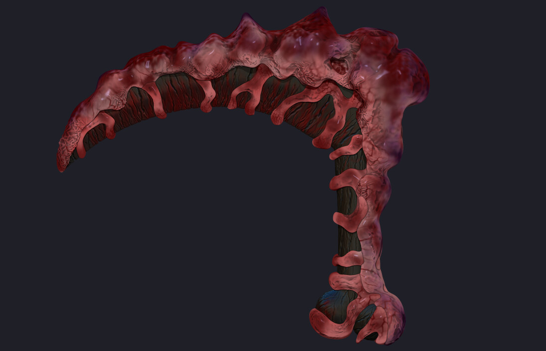 Fichier STL Arme de la faucille Gyutaro de la lune supérieure 6 pour l ...