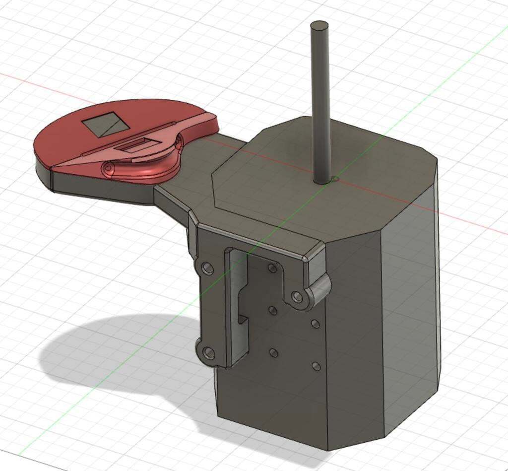 Free STL file Logitech MX Ergo trackball mount on VNM H-Shifter・Object ...