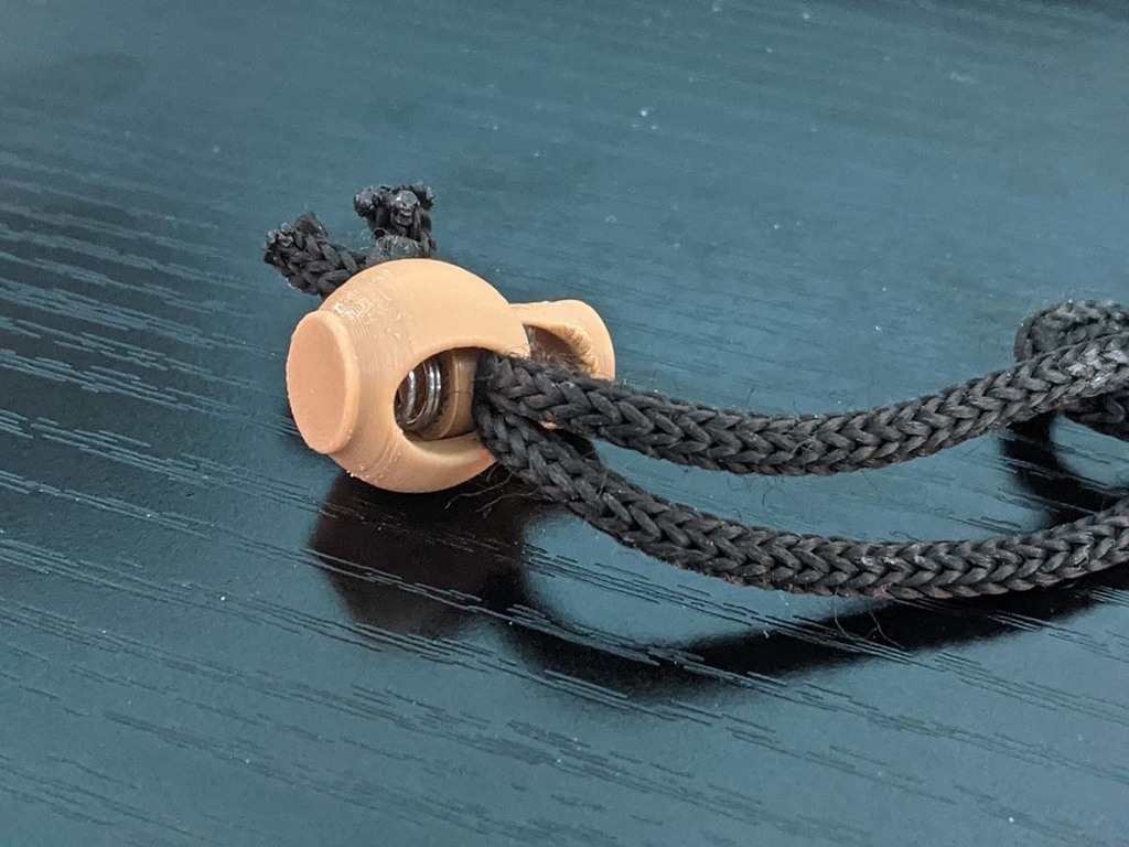 Free 3D file Rope Toggle Spring loaded with button need 7mm dia spring ...