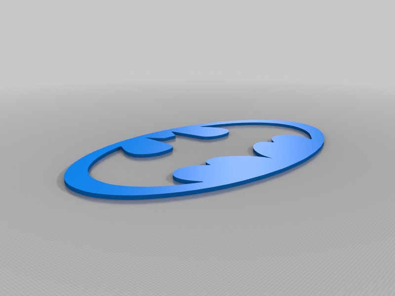 Free STL file LOGO BATMAN・Object to download and to 3D print・Cults