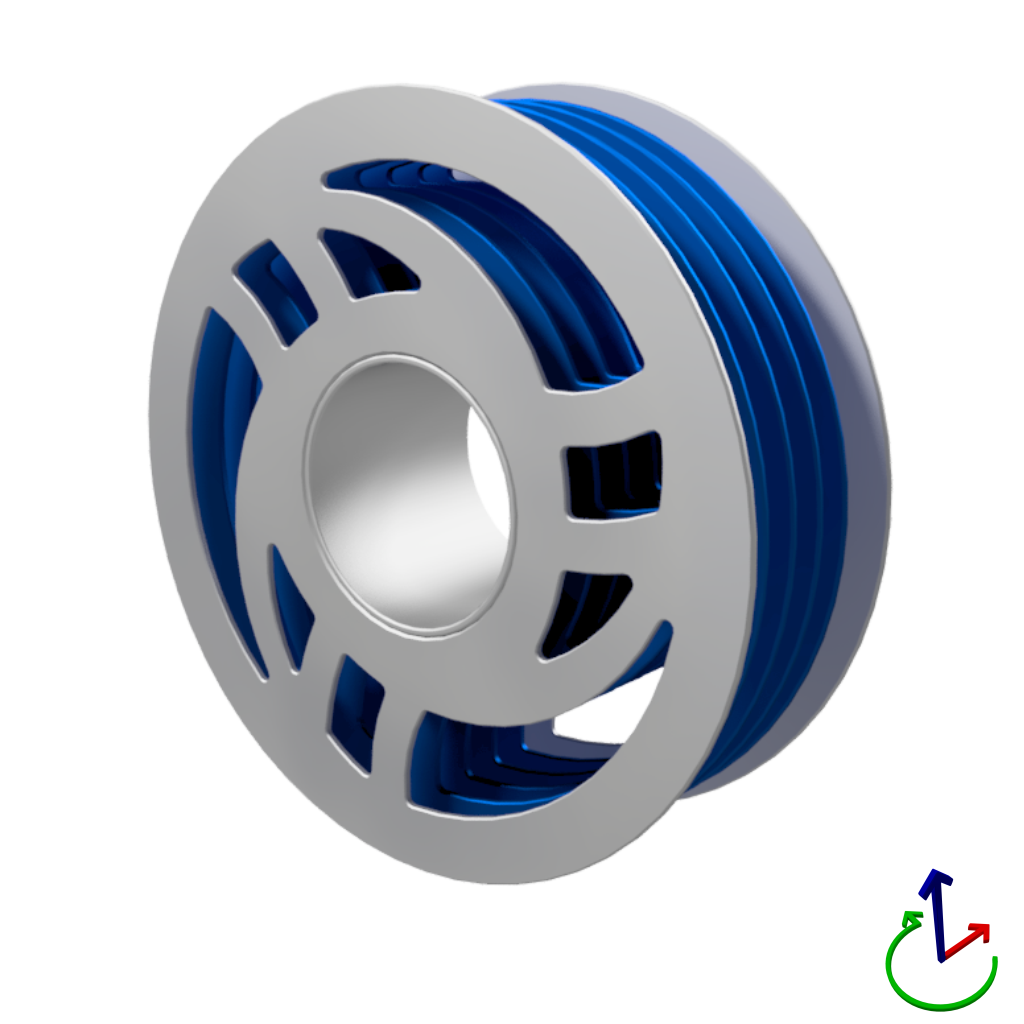 STL file MULTIPLE COIL FOR FILAMENT 🪢・3D printable model to download・Cults