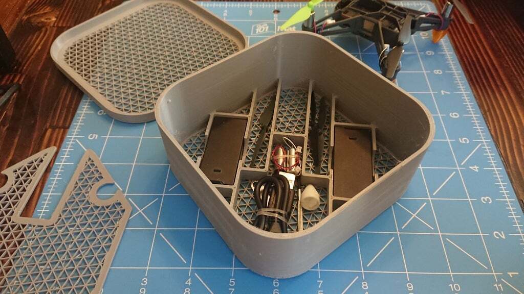 Free STL file Tello Drone Case w/ Storage・Model to download and 3D ...