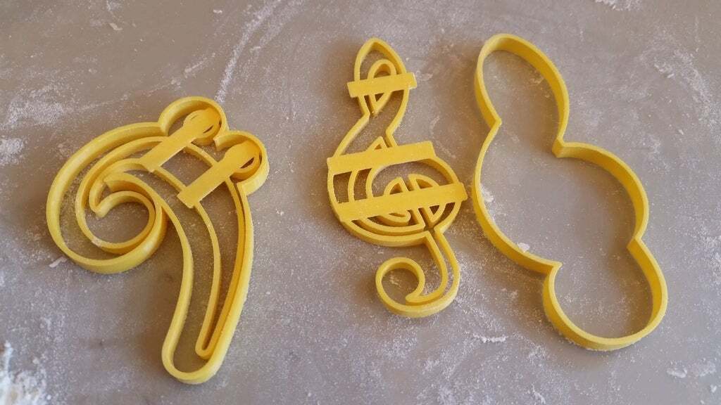 Free STL file Musical Cookie Cutters・3D printable object to download・Cults