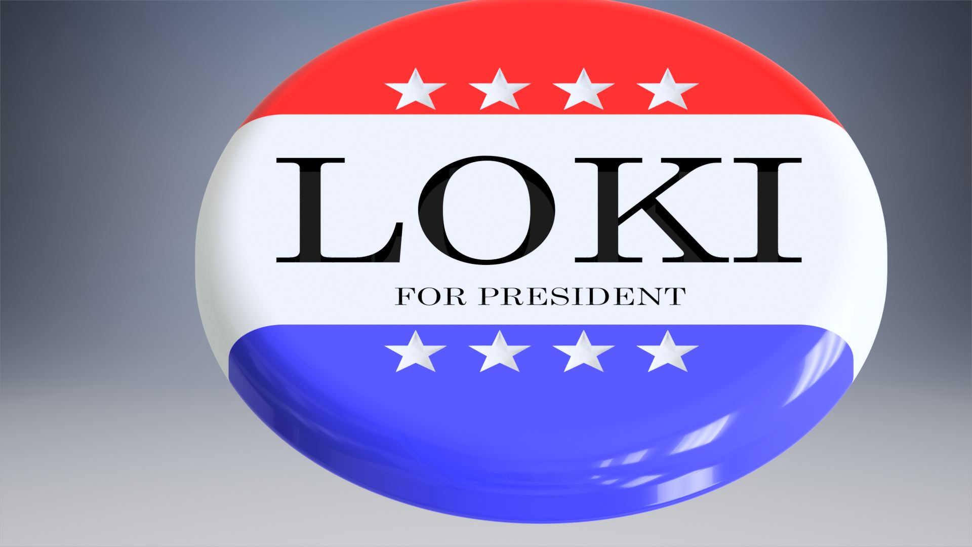 STL file Loki for president - Loki tv series button ・Design to download ...