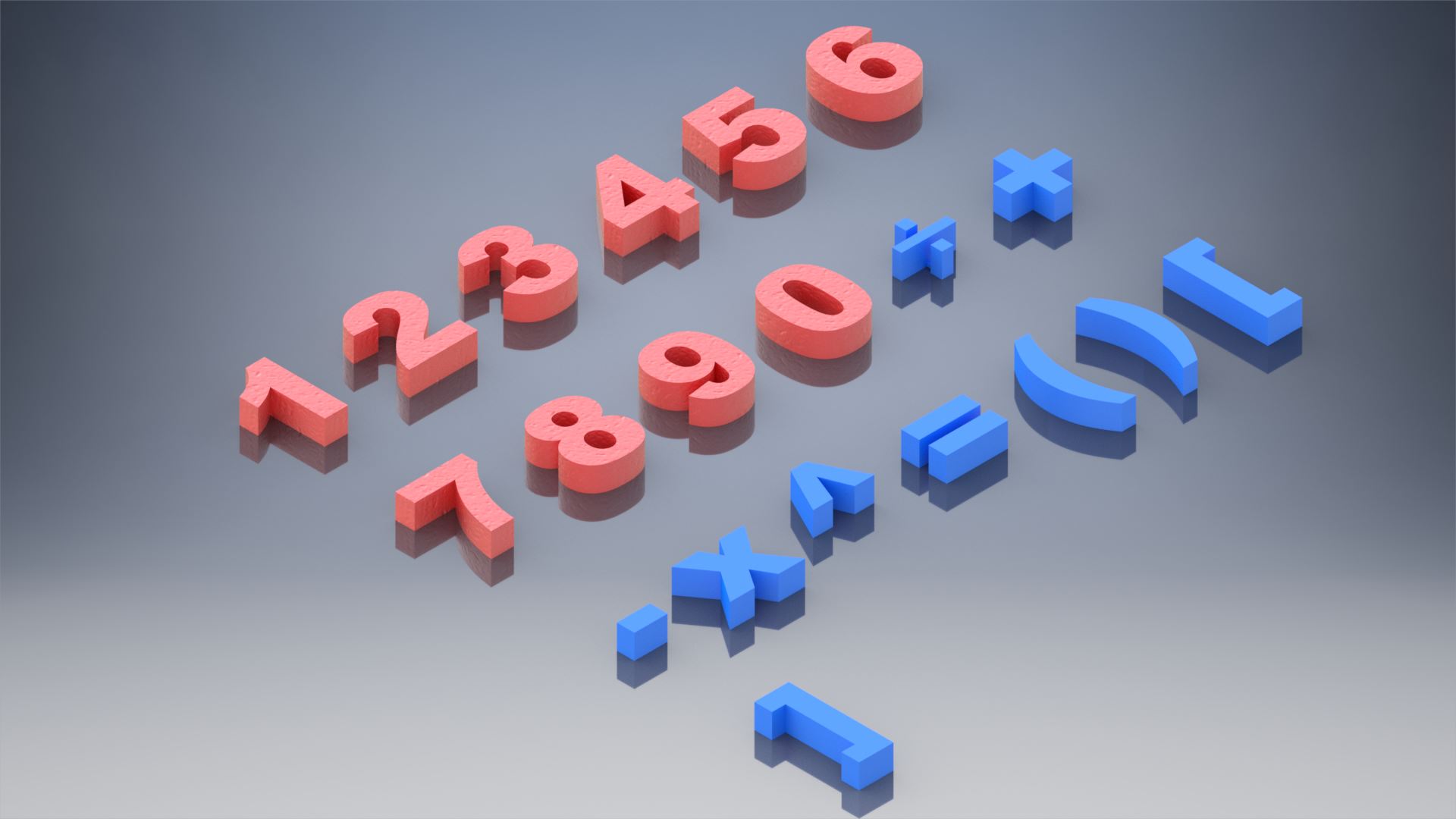 Stl File Numbers And Signs To Learn Math đąă»3d Print Design To Download