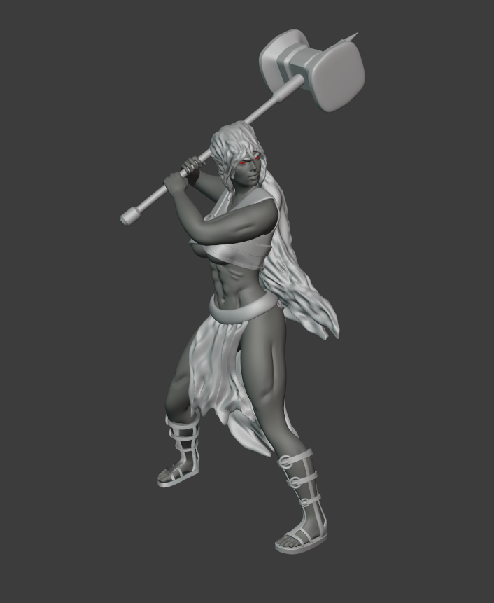 Free STL file Dark elf Barbarian 🧝・3D printable design to download・Cults